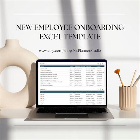 New Employee Onboarding Excel Template Employee Task List Excel Template Employee Checklist