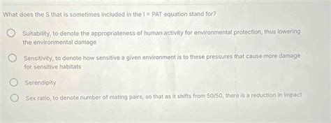 Solved What Does The S That Is Sometimes Included In The Ipat
