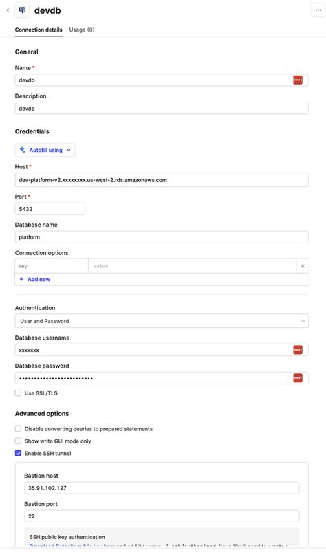 Unable To Connect Aws Postgres Database Using Ssh Tunnel 💬 Queries