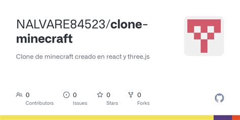 GitHub NALVARE Clone Minecraft Clone De Minecraft Creado En React Y Three Js