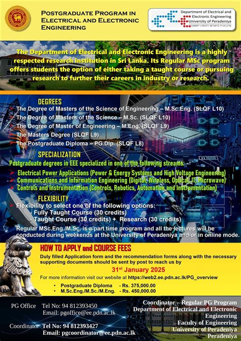 Department Of Electrical And Electronic Engineering Uop Posted On Linkedin