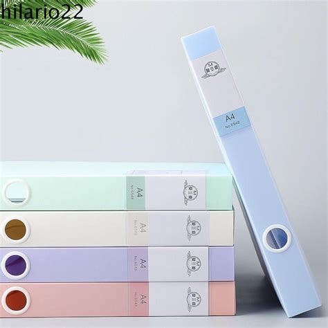 Hilario กล่องพลาสติก Pp หนา ขนาด A4 กันฝุ่น 5 สี สําหรับเก็บเอกสาร ใบเสร็จ Shopee Thailand