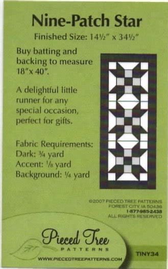 Nine Patch Star Tiny34 891541001348