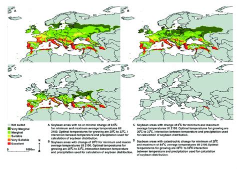 Distribution Of Soybean Areas In Different Climate Predictions Download Scientific Diagram