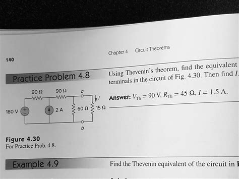 Solved Using Thevenins Theorem Find The Equivalent Circuit To The Left Of The Terminals In