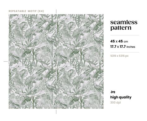 Exotic Green Seamless Pattern Behance