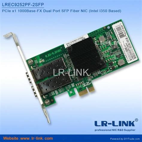 PCIe X Base SX LX Dual SFP Port Fiber Network Card Intel I Based LREC PF SFP