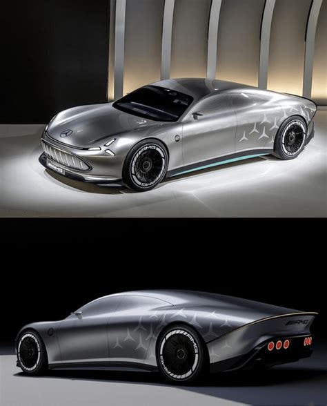 일체형 조형물 같은 벤츠 고성능 전기차 비전 Amg 국내 최초 공개