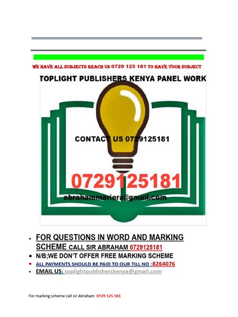 English Pp3 2024 Top Rank Kcse Prediction Mock Pdf