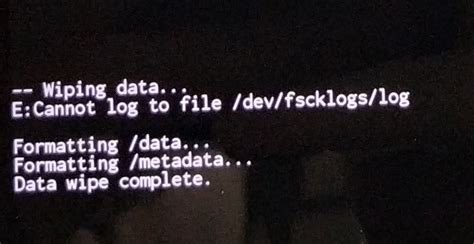 Wipe Datafactory Reset Related Logs Should Persist In The Recovery