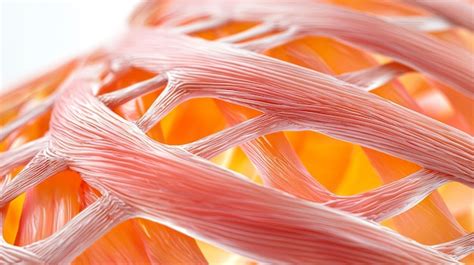 Intricate Fibrous Structure Of Muscle Tissue Up Close Premium Ai Generated Image