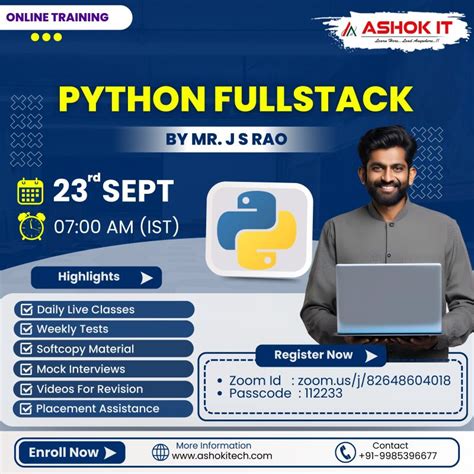 Ashok It On Linkedin Pythonfullstack Webdevelopment Fullstackdeveloper Learnpython