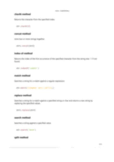 Solution Java Script Cheatsheet Studypool