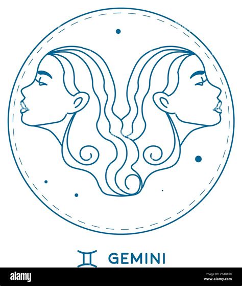 Gemini Twins Symbol Gemini Twins Zodiac Sign Horoscope In Space