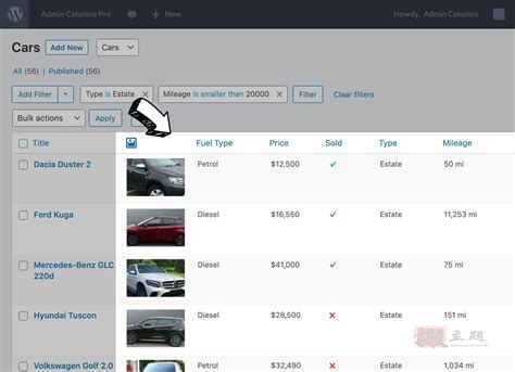 Admin Columns Pro汉化中文版wordpress后台菜单栏内容列自定义设置插件介绍 搬主题