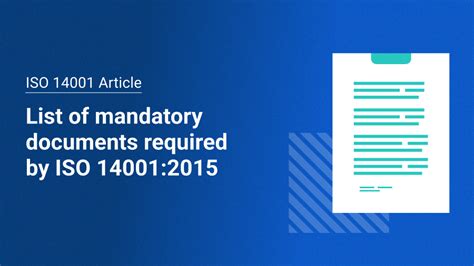 Important Articles On Iso 14001 Documentation Expert Resources