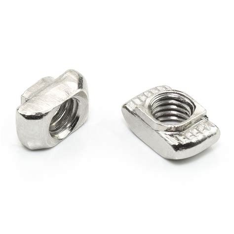 100 Piezas De Tuercas T De La Serie 2020 Tuerca M5 T Ranura Tuerca De Fijación De Cabeza De