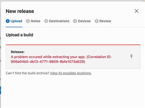 A Problem Occurred While Extracting Your App For Ios · Issue 962 · Microsoftappcenter Sdk