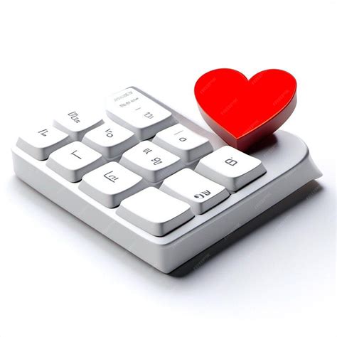 Premium Ai Image Computer Keyboard Isolated On A White Background