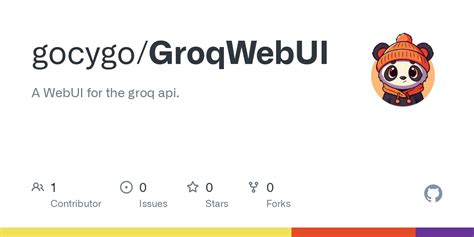 Github Gocygo Groqwebui A Webui For The Groq Api