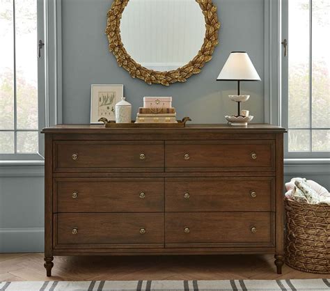 Chris Loves Julia Turned Wood 6 Drawer Dresser 142 Cm W X 48 Cm D