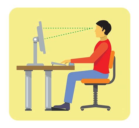 ErgoDirect Your Eye Level Should Be Even With The Top 1 3 Of Your Screen Posturetips