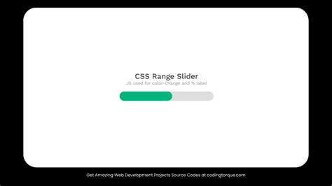09 Range Sliders Using Html Css And Javascript Jquery Coding Torque Coding Torque