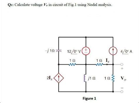 Solved Q Calculate Voltage V In Circuit Of Fig Using Chegg Com