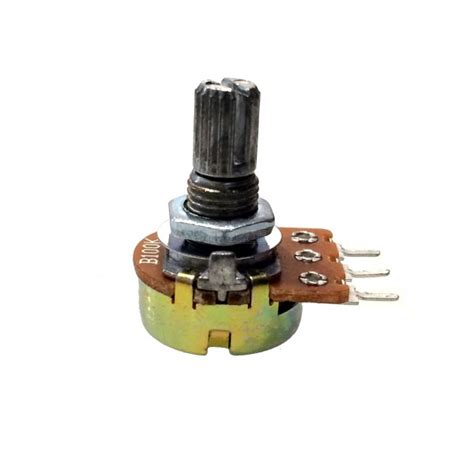 2 99 B100k Linear 100k Ohm Taper Potentiometer Tinkersphere