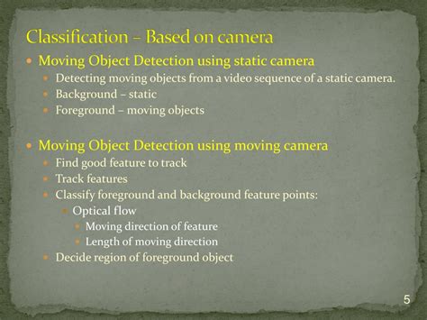 Ppt Moving Object Extraction Team 12 Powerpoint Presentation Free