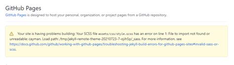 The Cayman Theme Is Not Currently Supported On Github Pages · Issue 130 · Pages Themes Cayman