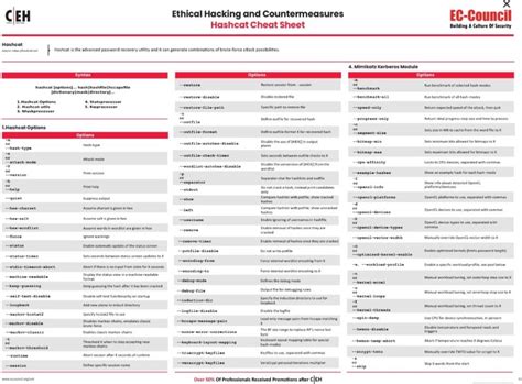 Dr Maria Sette On Linkedin C Eh Hashcat Cheat Sheet