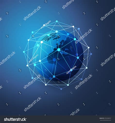 Cloud Computing Networks Concept Earth Globe Stock Vector Royalty Free 785288557 Shutterstock