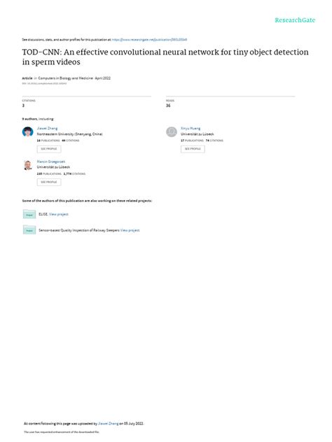 Tod Cnn An Effective Convolutional Neural Network For Tiny Object Pdf