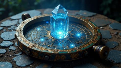 Free Mystical Crystal Compass Image Compass Crystal Blue Download