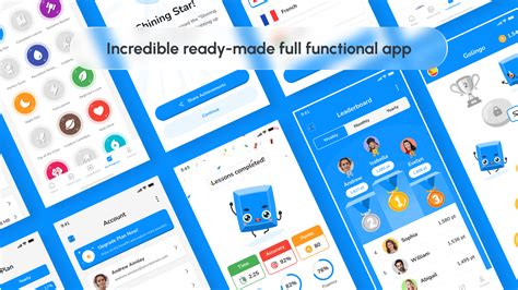 Golingo Language Learning App UI Kit Figma