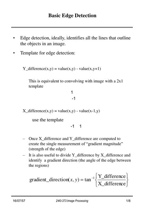 Ppt Basic Edge Detection Powerpoint Presentation Free Download Id1804045