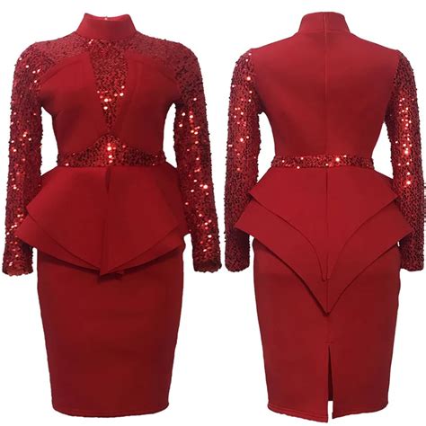 Huti женское офисное платье для работы с рюшами с блестками платье с длинным рукавом