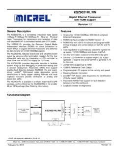 Gigabit Ethernet Transceiver With RGMII Support Gigabit Ethernet Transceiver With Rgmii