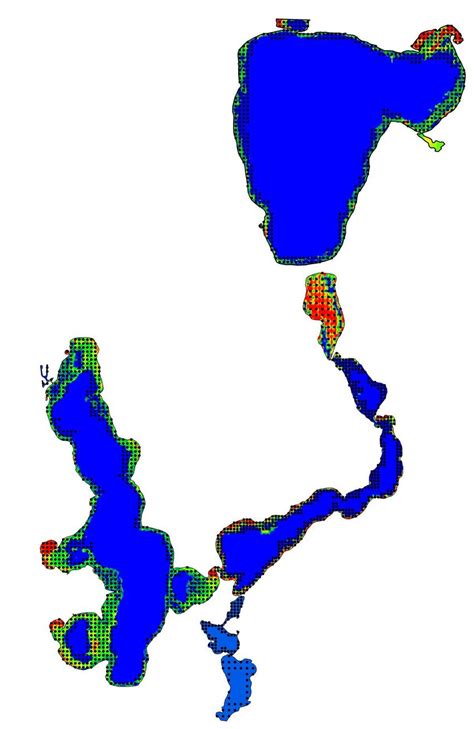 Point Intercept Sampling Locations For The Iowa Great Lakes Summer