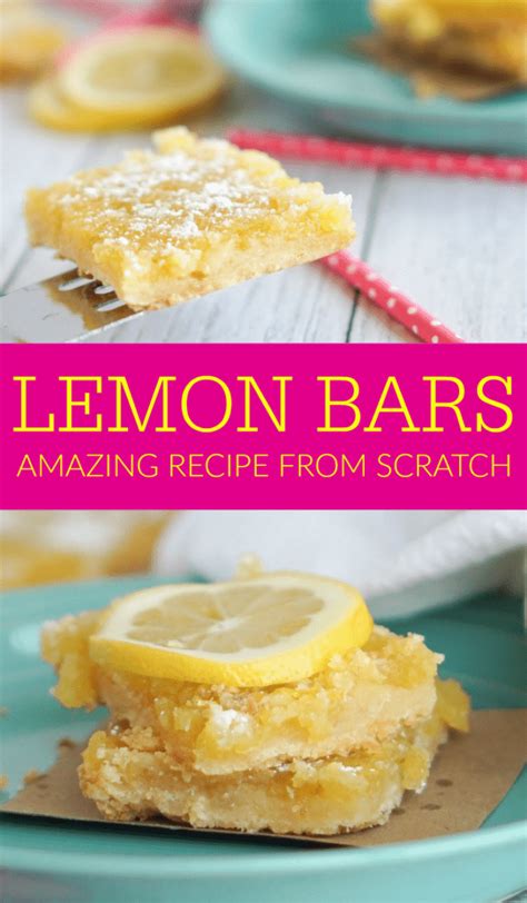 Lemon Bars Amazing Recipe From Scratch Lemonpeony