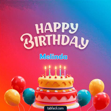 🎂 Happy Birthday De Colores Melinda Tarjetas  Online