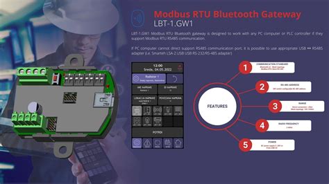 New Lbt 1 Gw1 Modbus Rtu Bluetooth Gateway Smarteh