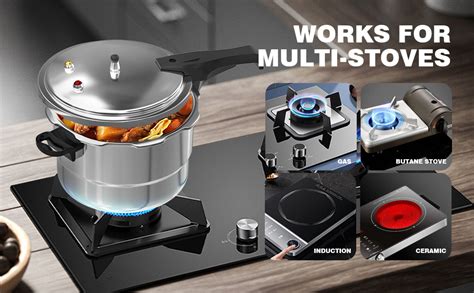Wantjoin 6qt Aluminum Pressure Cooker Wrelease Valve