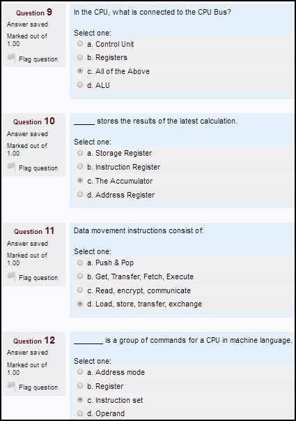 Solved In The CPU What Is Connected To The CPU Bus Chegg Com