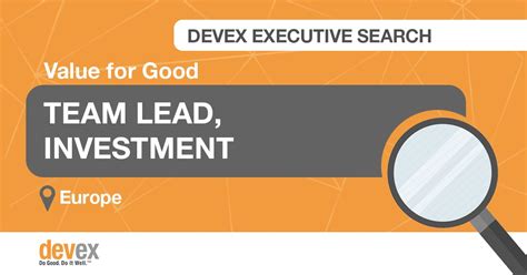 Devex On Linkedin Team Lead Investment