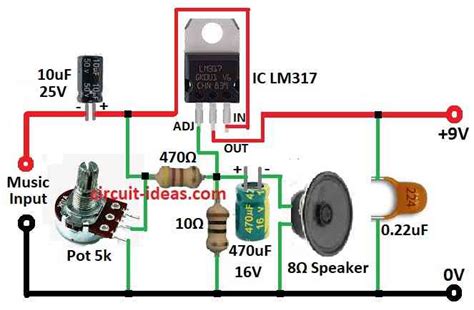 Simple Lm317 Audio Amplifier Circuit Circuit Ideas For You