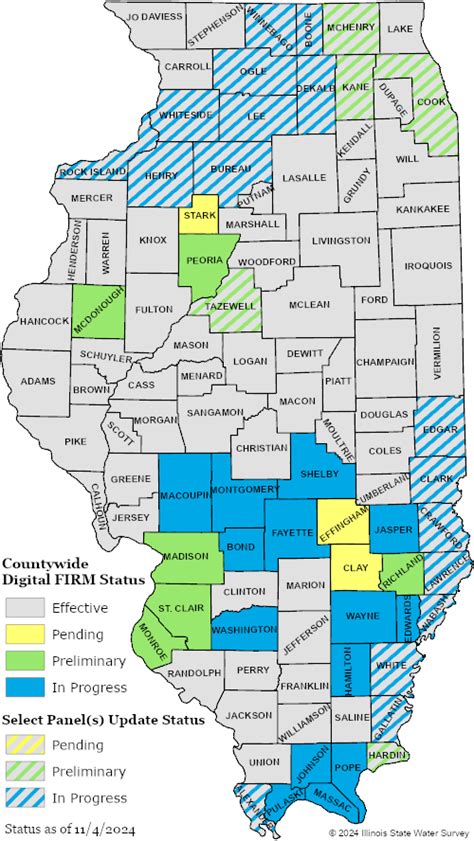 Illinois Flood Maps Resources By County