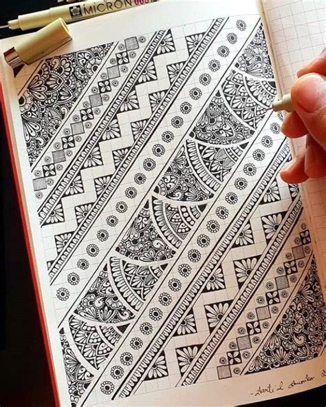 The Mandala Art Worked In With These Zentangle Patterns Are So
