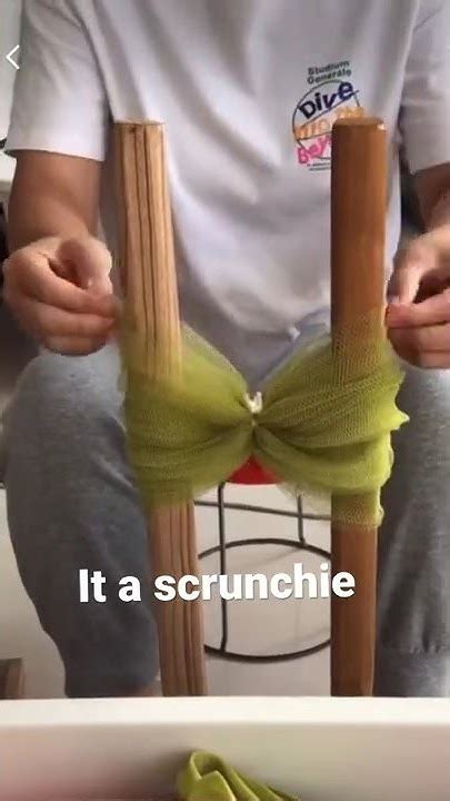 How To Make A Shower Scrunchie Youtube